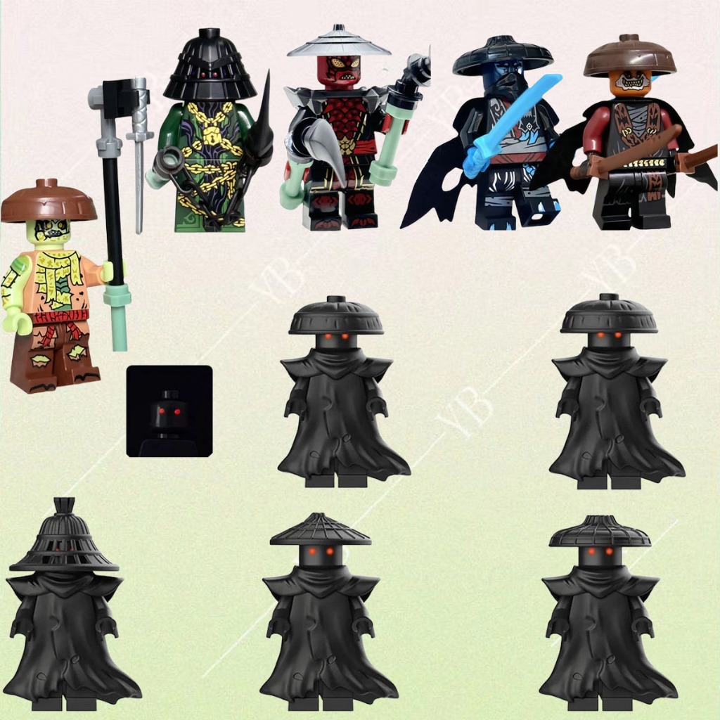 Đồ chơi khối xây dựng lắp ráp ninja Forbidden Five minifigures mô hình ...