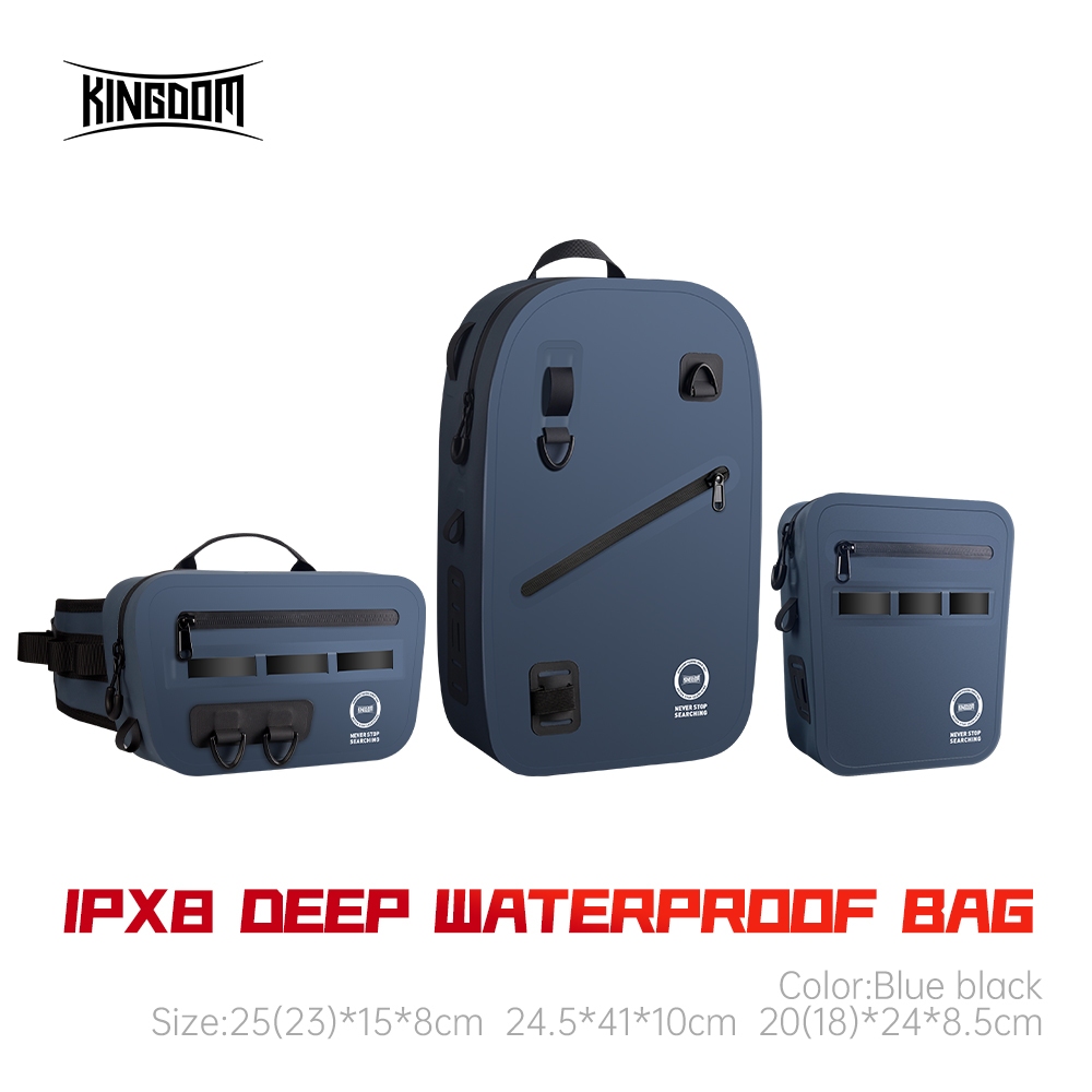 Kingdom IPX8 DEEP TÚI CHỐNG THẤM Túi Câu Cá Túi Thắt Lưng Túi Đeo Vai Túi Chân IPX8 Lớp Hoàn ...