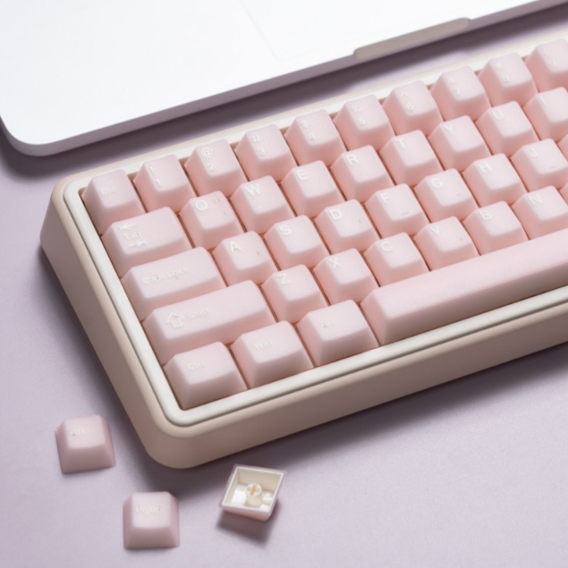 Womier Màu Hồng Mờ Ngọc Keycaps Cherry Profile Double Shot PBT Keycap ...