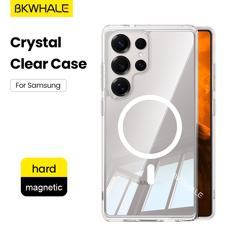Ốp Điện Thoại Trong Suốt Từ Tính BKWHALE Cho Samsung Galaxy S25 Ultra S24 S23 S22 + S24FE S23FE ...