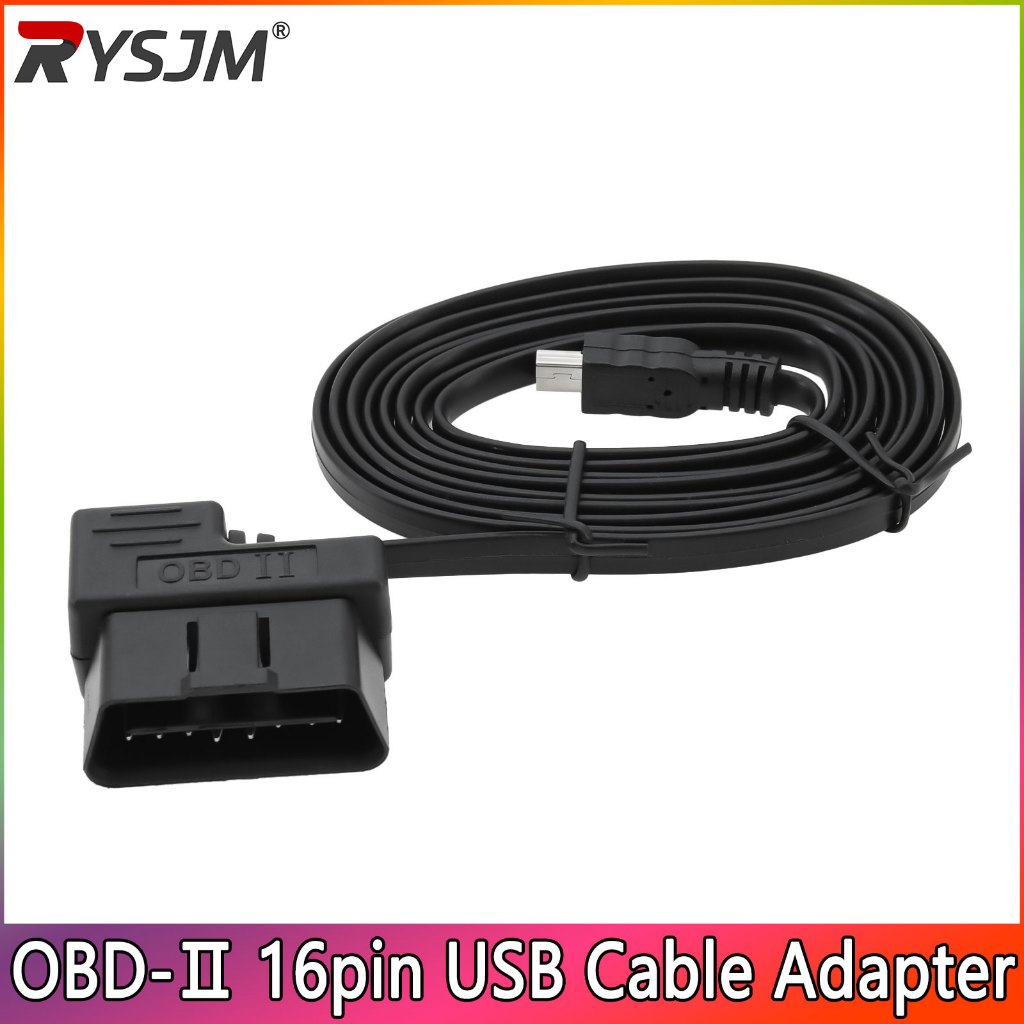 170cm Xe OBD2 OBD-II EOBD 16pin Chẩn Đoán Nối Dài Adapter Sang Mini USB ...