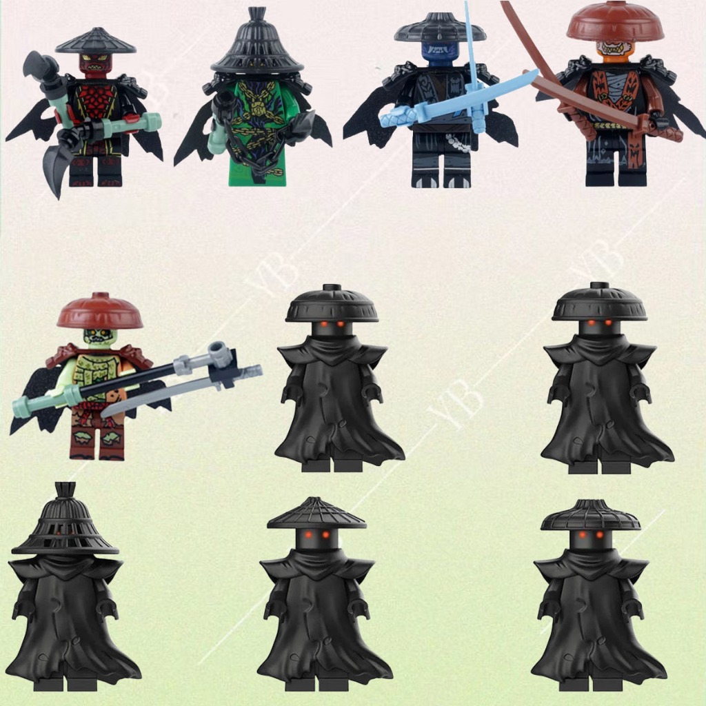 Đồ chơi khối xây dựng lắp ráp ninja Forbidden Five minifigures mô hình ...