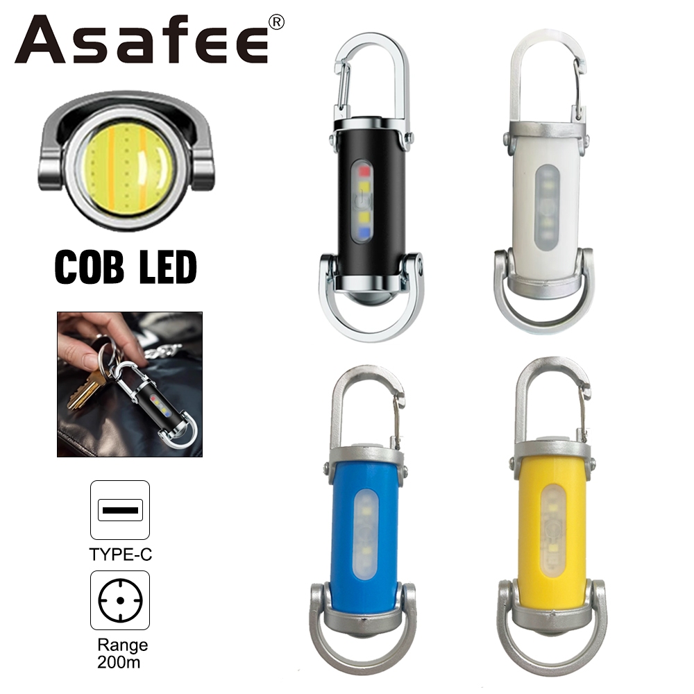 Đèn móc khóa Mini Asafee YS087 Pin tích hợp Đèn pin EDC Đèn pin di động ...