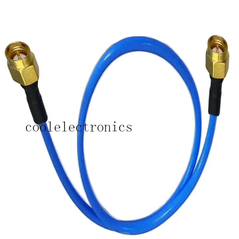 1 Màu Xanh RG402 0.141 "SMA Nam Sang SMA Nam Cắm Kết Nối RF coax Simi ...