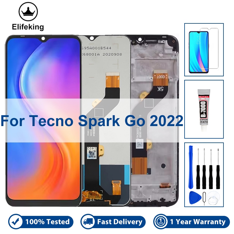 Màn Hình LCD Kiểm Tra 100% Cho Tecno Spark Go 2022 KG5 Màn Hình Cảm Ứng ...