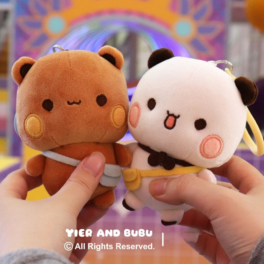 10cm Yier Và Bubu Sang Trọng Móc Khóa Mềm Lông Tơ Treo Búp Bê Hoạt Hình ...