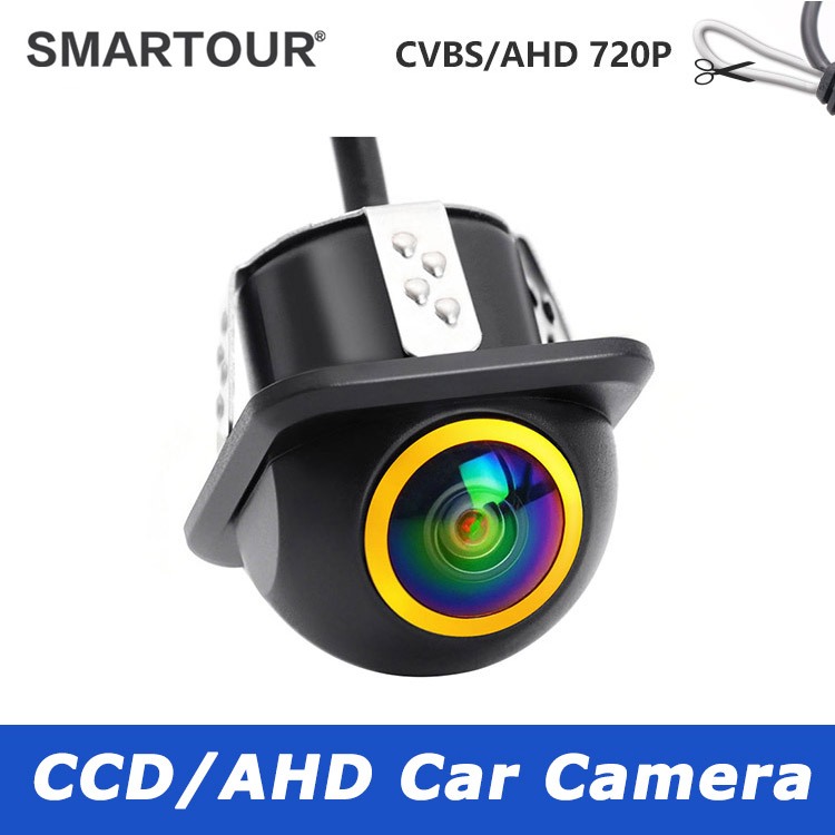 Smartour CCD AHD 720P Camera lùi phía sau ô tô Ống kính vàng HD Camera dự phòng tầm nhìn ban đêm ...