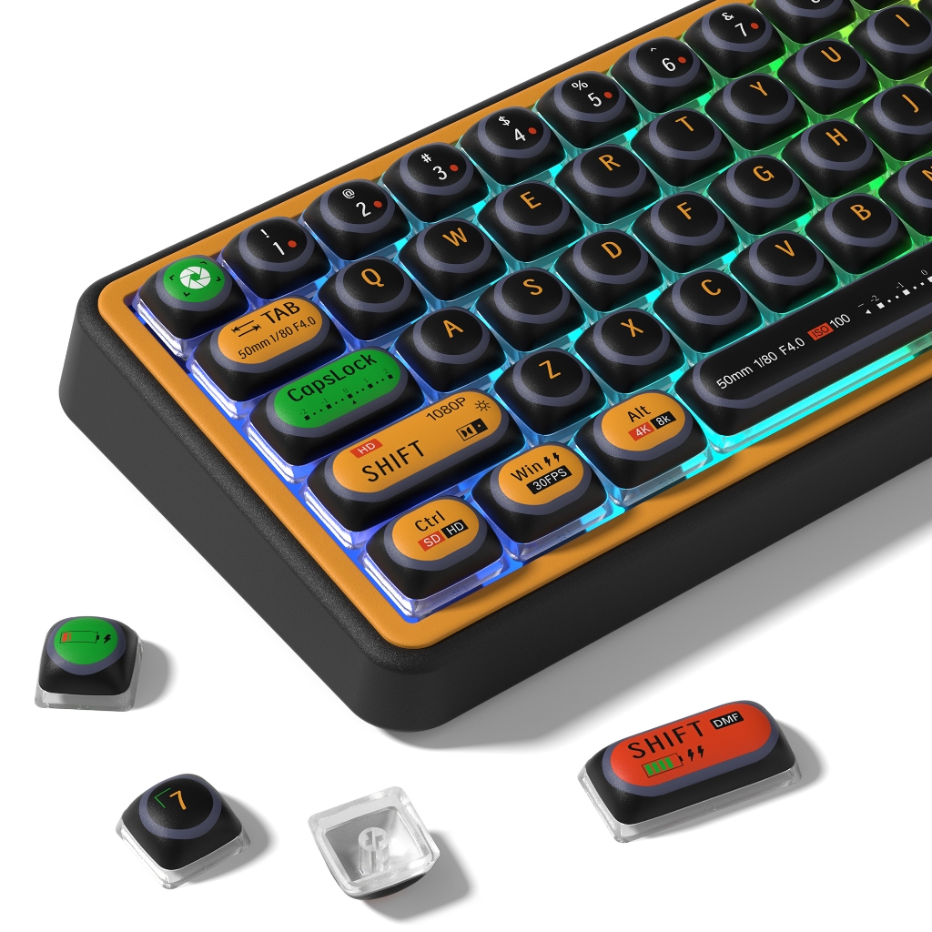 Womier Pudding Kawaii MOG Profile Dye Thăng hoa PBT Custom Keycaps Set ...