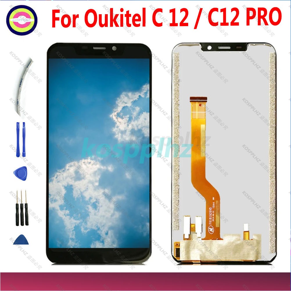 6.18 '' Dành Cho Màn Hình LCD Oukitel C12Pro + Bộ Số Hóa Màn Hình Cảm Ứng Bộ Phận Sửa Chữa ...