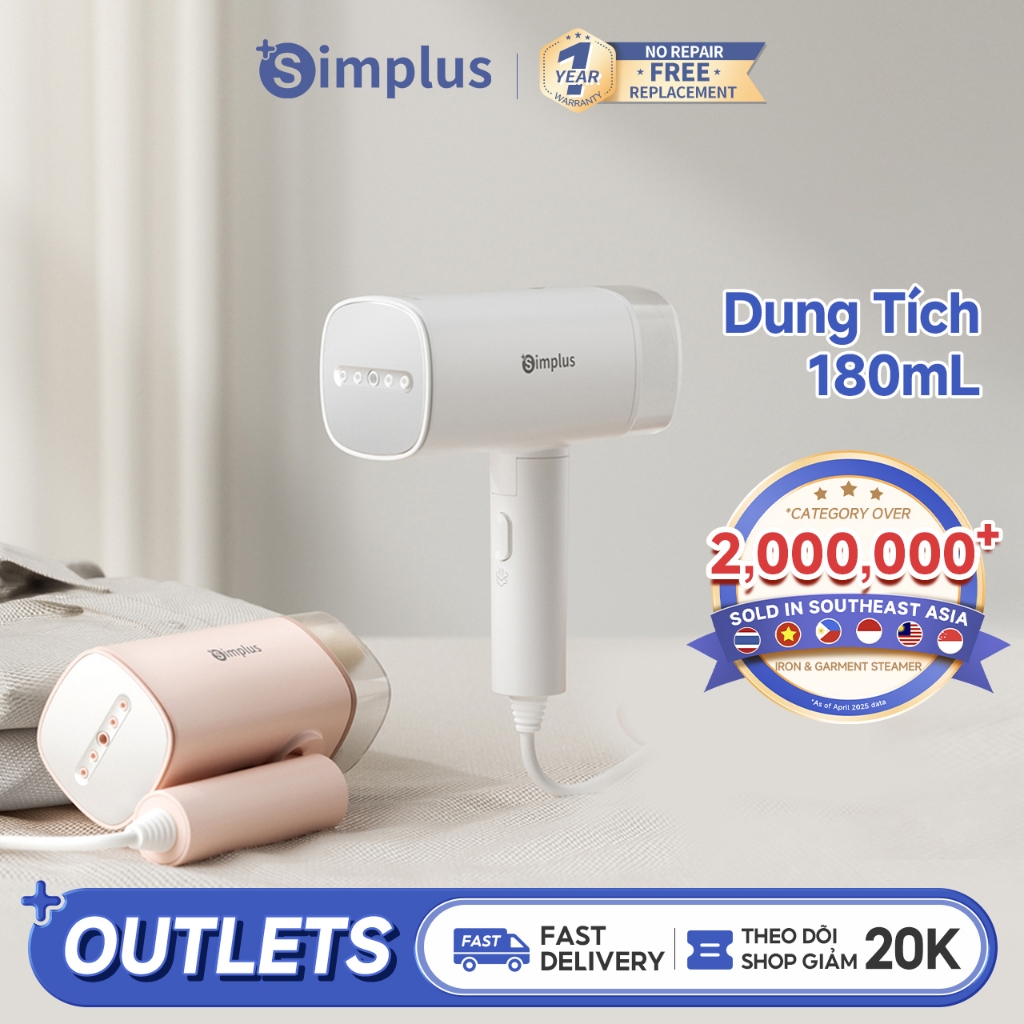 Simplus Bàn Ủi Hơi Nước Cầm Tay 180ml Công Suất Lớn 1200W GTJH020 - Bảo Hành 12 Tháng | Shopee ...