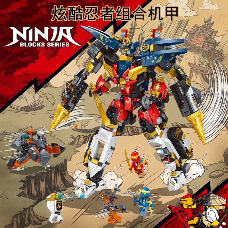 1148 Chiếc Lego Tương Thích Phantom Ninja Khối Xây Dựng Siêu Kết Hợp ...