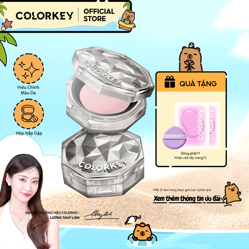 Phấn Phủ Dạng Bột COLORKEY Siêu Mịn Giúp Lớp Trang Điểm Tự Nhiên 8g | Shopee Việt Nam