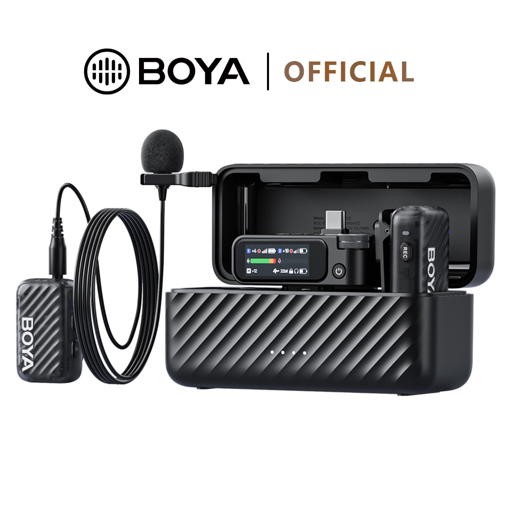 BOYA BOYAMIC 2 micro không dây AI-Powered mic thu âm lọc tiếng ồn Có ...