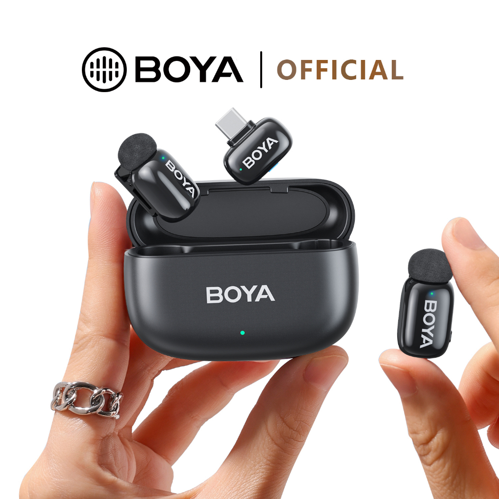 BOYA mini 2 micro không dây thumb-sized mic thu âm lọc tiếng ồn mic ...