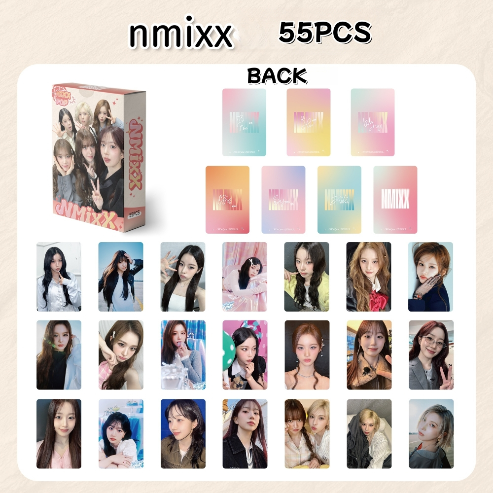 50pcs/box NMIXX EXPERGO Photocards Album Laser Lomo Cards Kpop ...