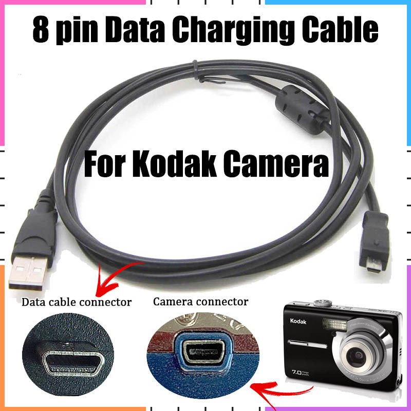 [Sẵn Sàng] Dây Sạc Cáp Dữ Liệu USB U-8 Cho Kodak EASYSHARE M340 C180 ...