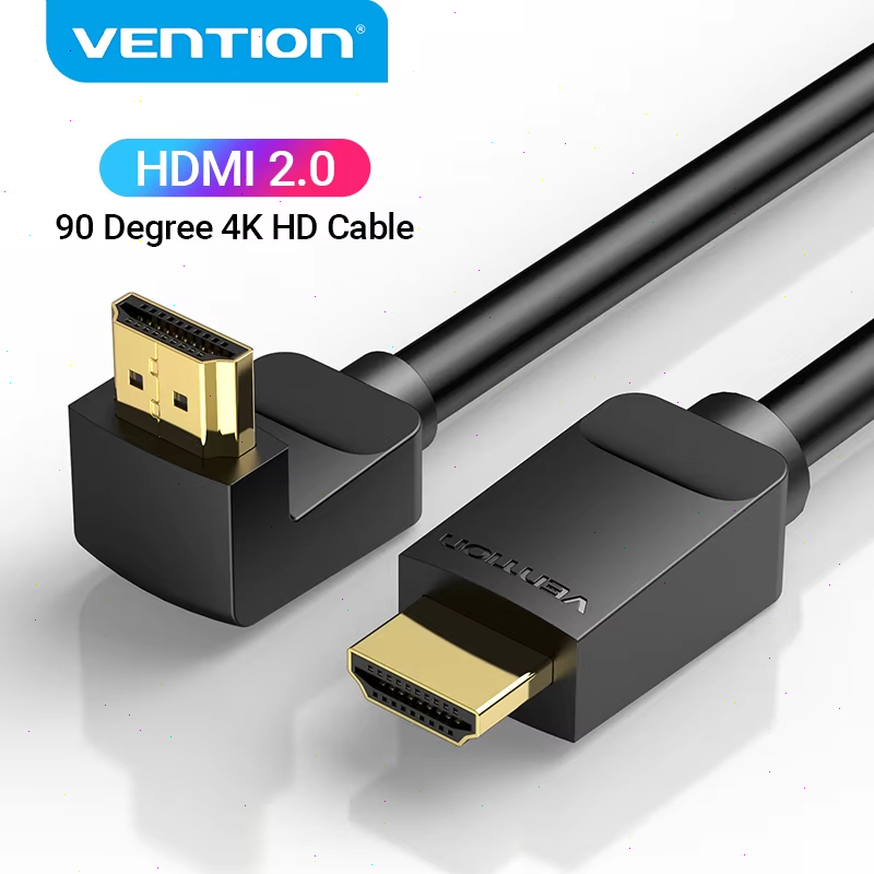 Cáp HDMI Vention 4K HDMI 2.0 Cáp HDMI 90 / 270 Độ Bộ Chuyển Đổi Góc Cho ...