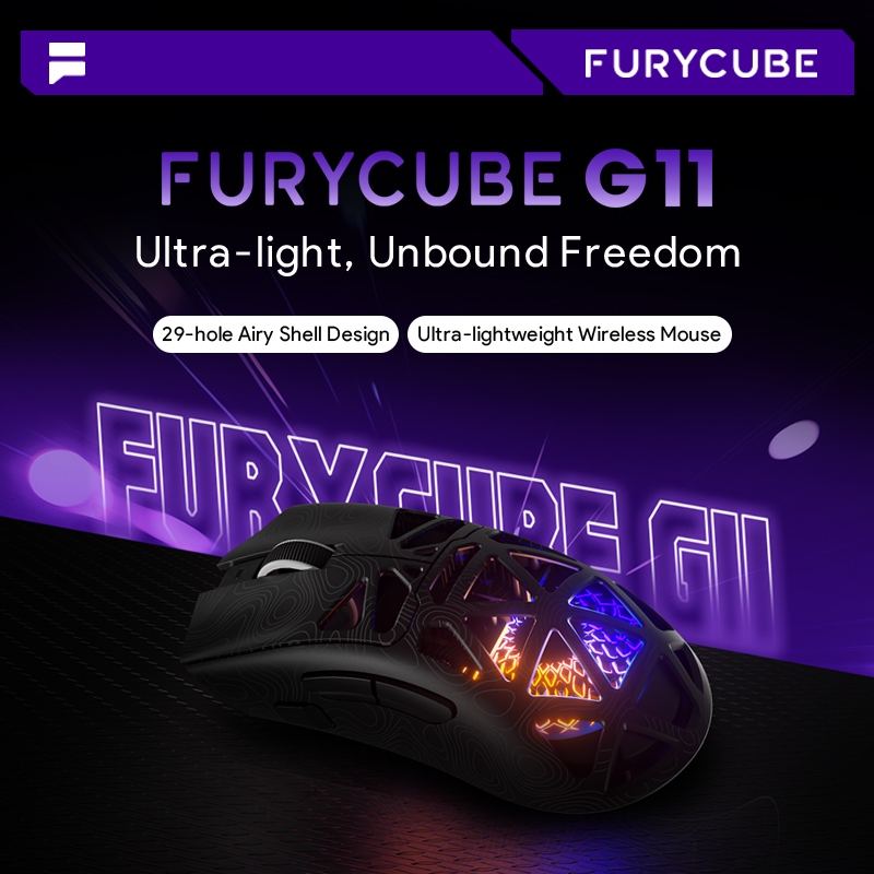 FURYCUBE G11 Chuột chơi game không dây PAW311 Có dây / BT / 2.4G 12000 ...