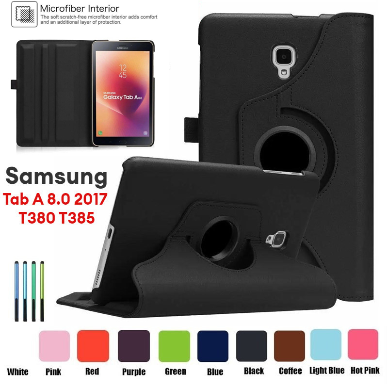 Case for Samsung Tab A 8.0 2017 SM-T380 T385 Bao da máy tính bảng xoay ...
