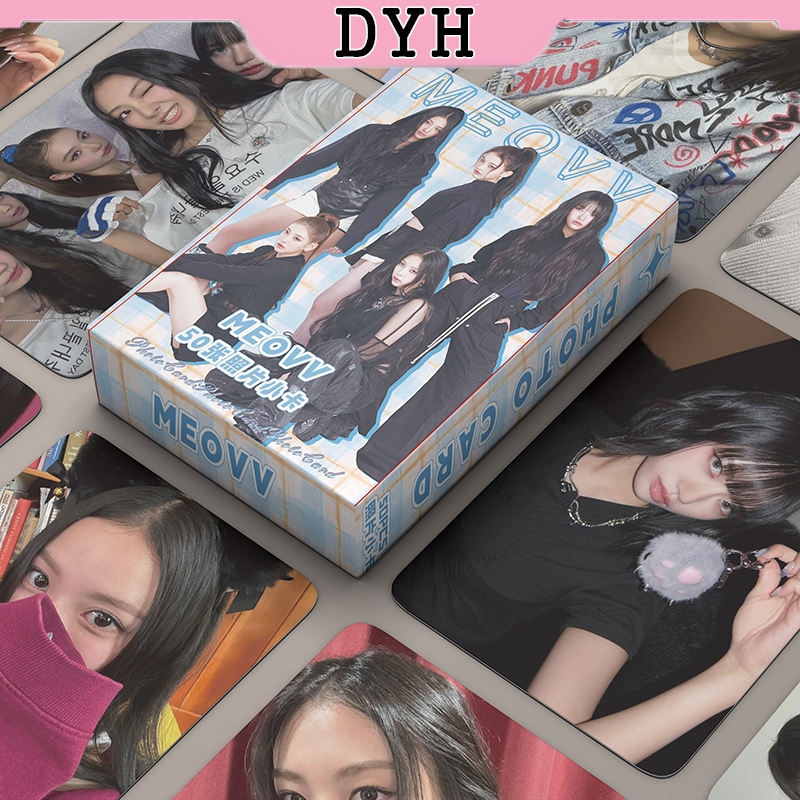 50 Cái / hộp Thẻ Laser MEOVV Photocards Holographic LOMO Card KPOP ...