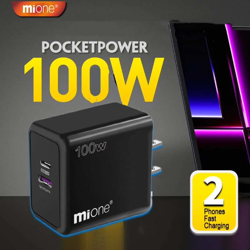 Mione 100W 2 Cổng USB C Sạc Tường Có Nguồn Điện Loại C Adapter PD Cho ...