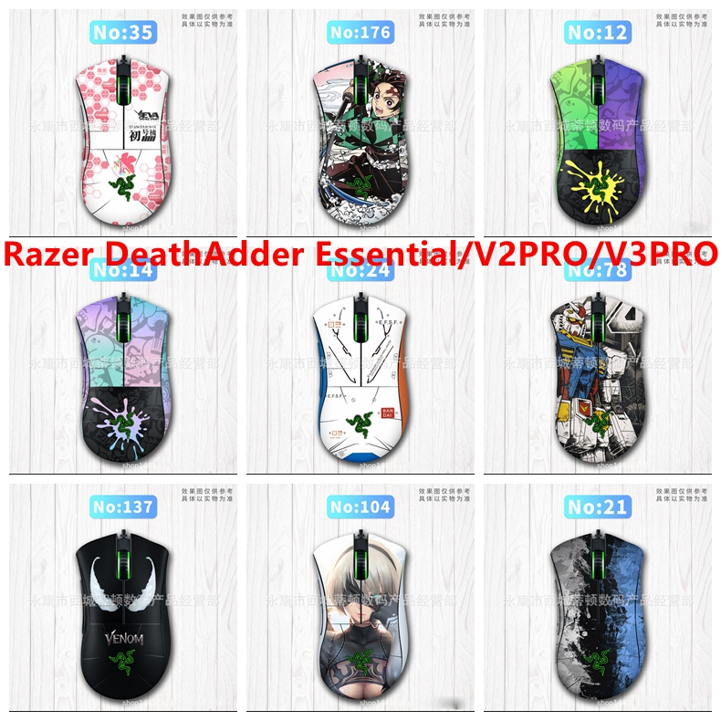 Miếng Dán Da 30 Màu Tương Thích Với Razer DeathAdder Essential / V2 Pro ...