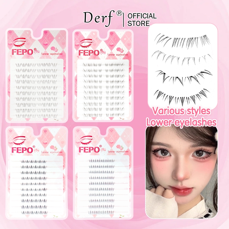 FEPO 10 hàng Siêu mềm và dễ bắt dưới cụm lông mi tự nhiên 3-6mm ...