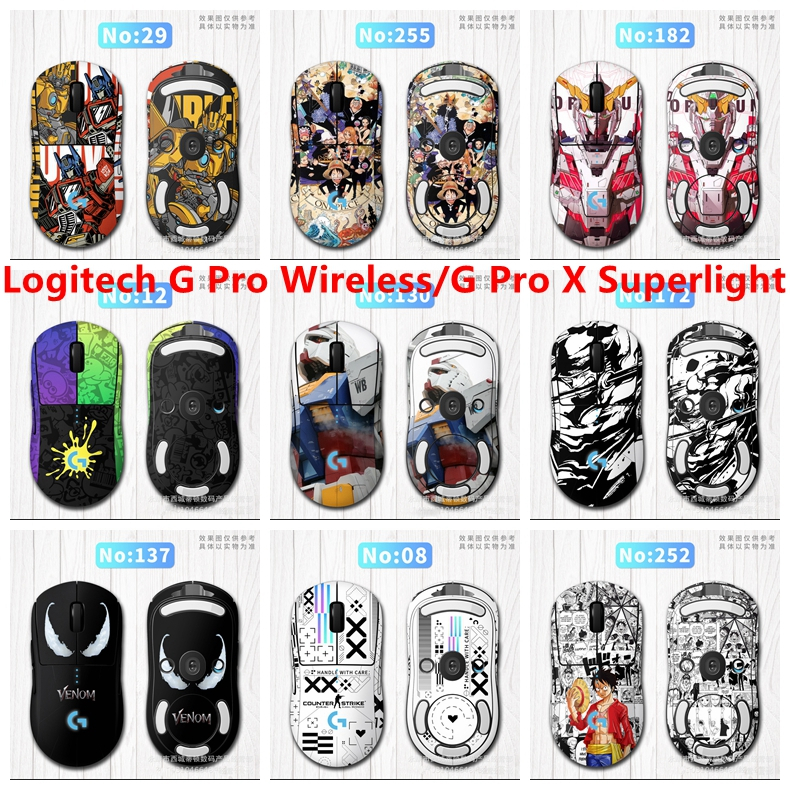 Miếng Dán Da 43 Màu Tương Thích Với Logitech G Pro Wireless / G Pro X Superlight Mouse Vinyl ...