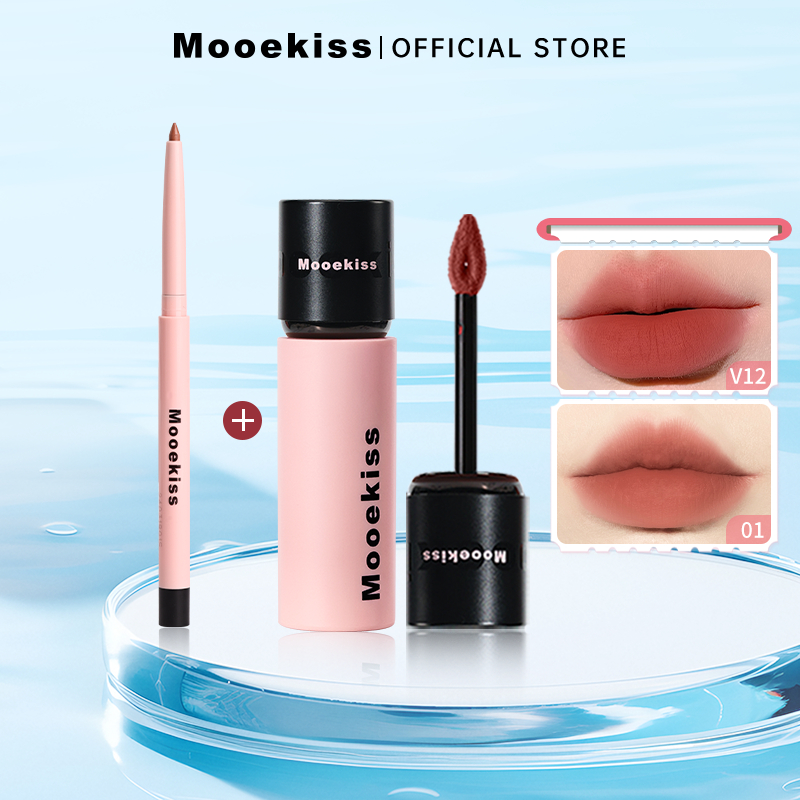 [Combo] Mooekiss Combination Matte Lip Mud 3g + Lip Liner 250mg ...