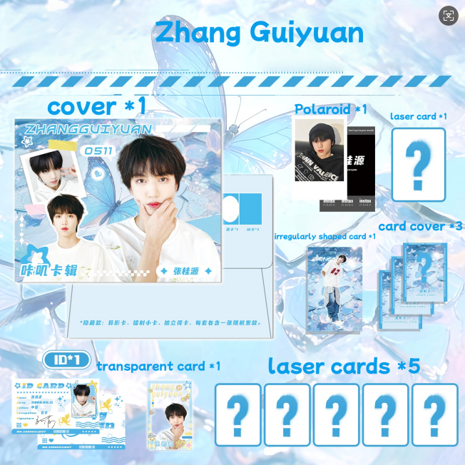 Tf Family 4th Zhang Yiran Casebook Kaji Card Zhang Guiyuan Chen Yiheng Laser Hologram Trong suốt ...