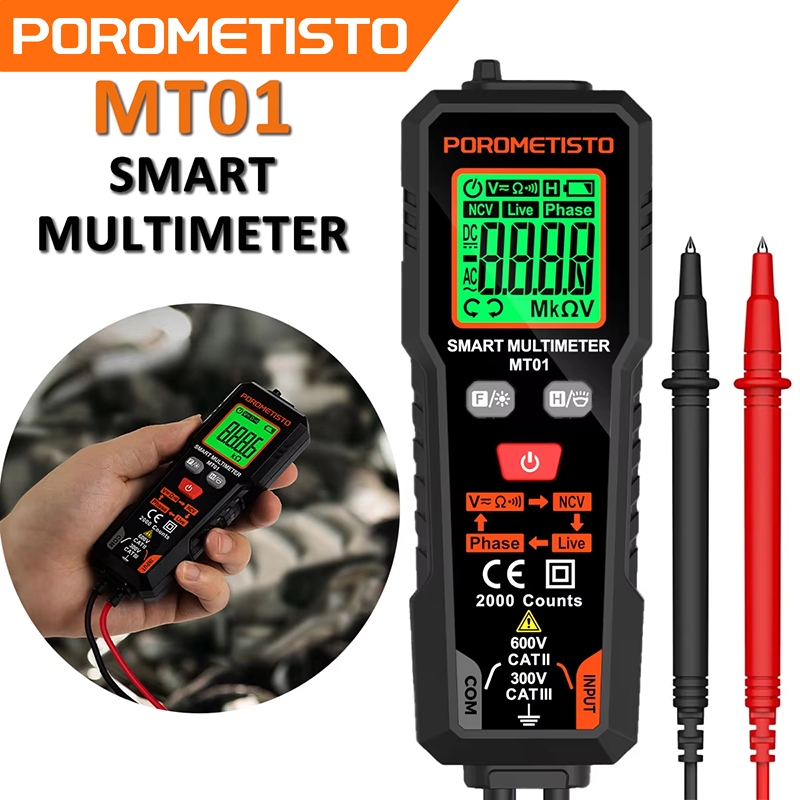 Porometisto MT01 Đồng hồ vạn năng kỹ thuật số AC / DC hiện tại bỏ phiếu Máy kiểm tra tự động ...