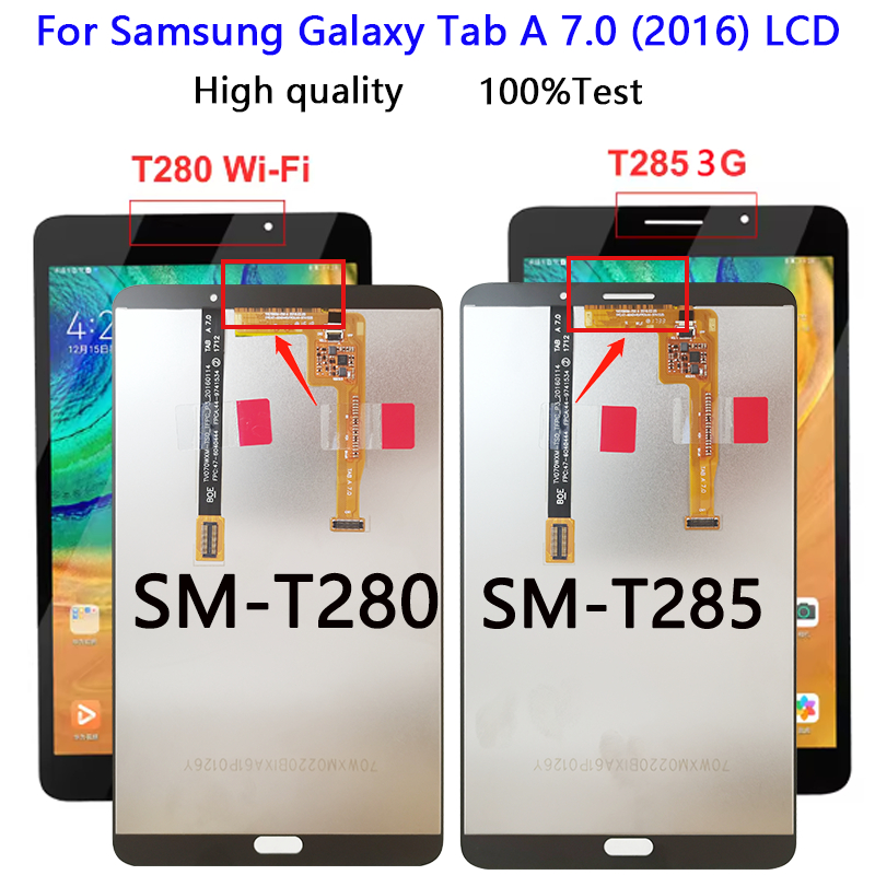 Màn Hình LCD Máy Tính Bảng 7 "Cho Samsung Galaxy Tab A 7.0 2016 SM- T280 T285 Màn Hình Hiển Thị ...