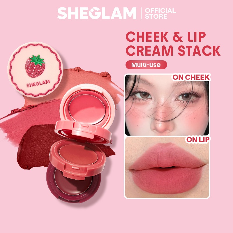 Sheglam Very Cherry Cheek & Lip Cream Stack | Shopee Việt Nam