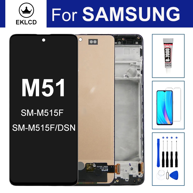 LCD Cho Samsung Galaxy M51 M515 SM-M515F M515F / DS Màn Hình Hiển Thị ...