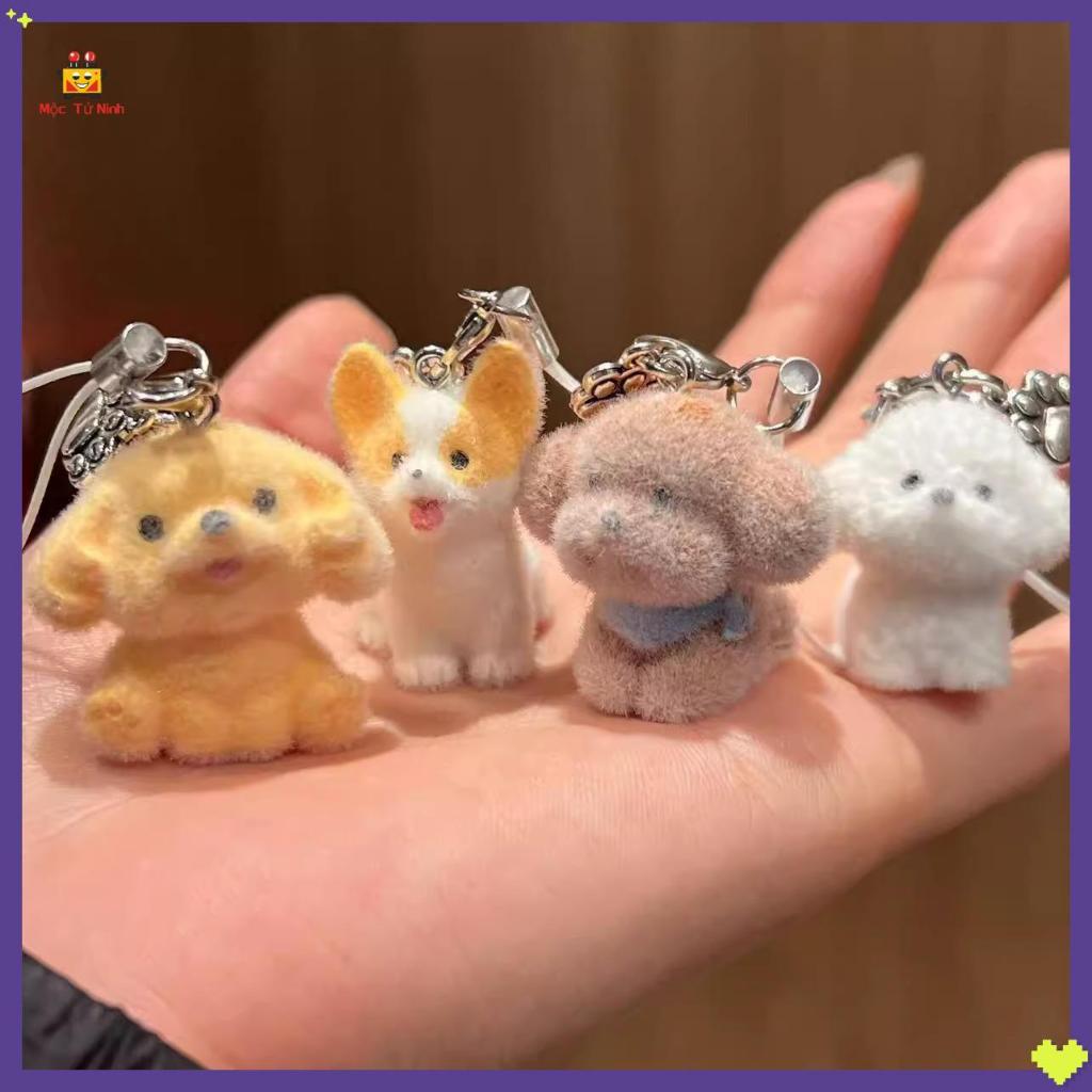 LSNtoy-Móc khóa chó resin 3D siêu dễ thương - Phụ kiện điện thoại & túi ...