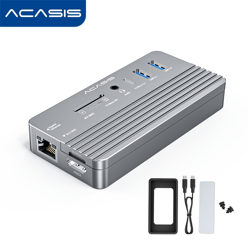 Acasis Bộ Chuyển Đổi Ổ Cứng hub 10 Trong 1 m.2 ssd usb-c gen2 10gbps ...