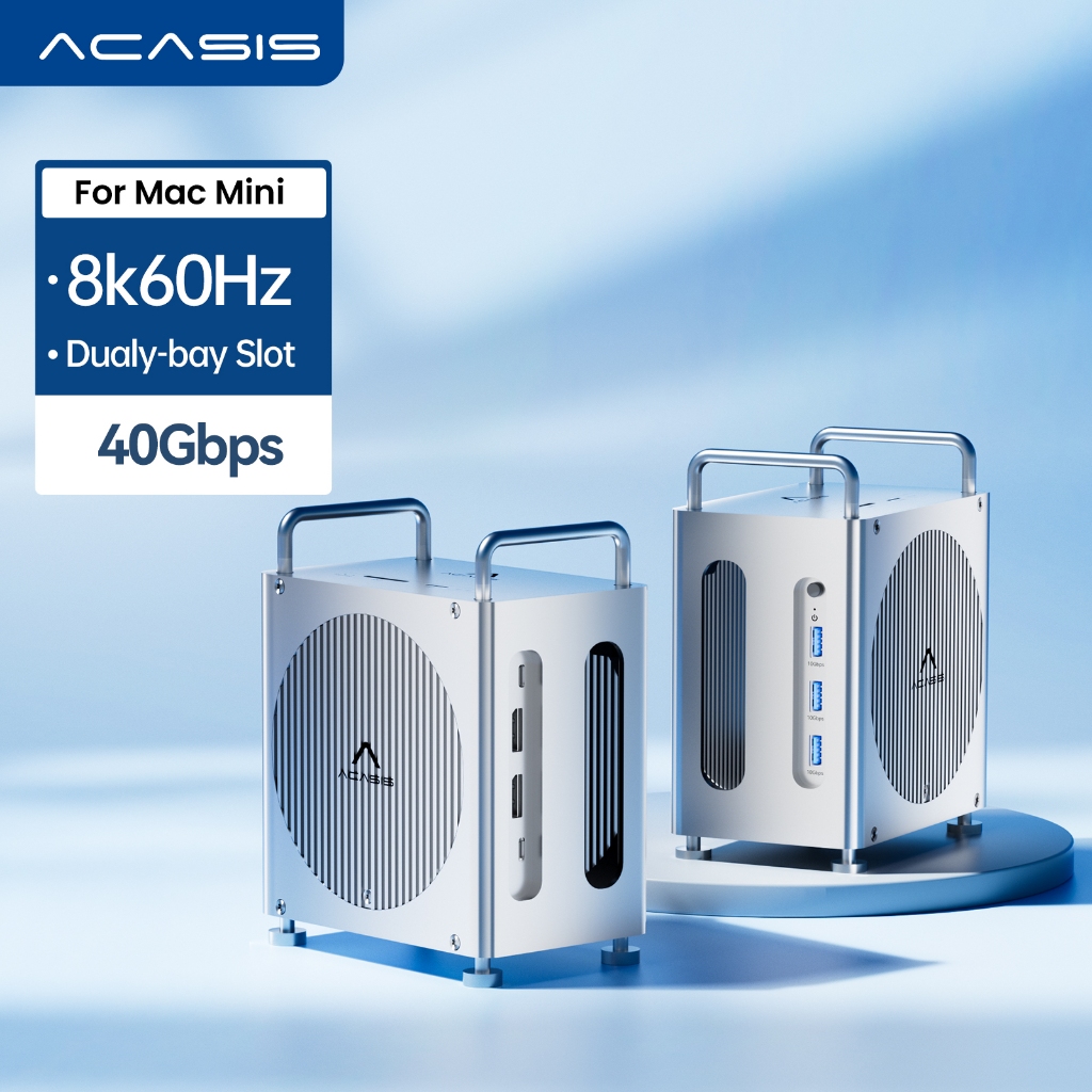 ACASIS Mac Mini M4 Workstation 40Gpbs 8 TRONG 1 Docking Station USB-C ...