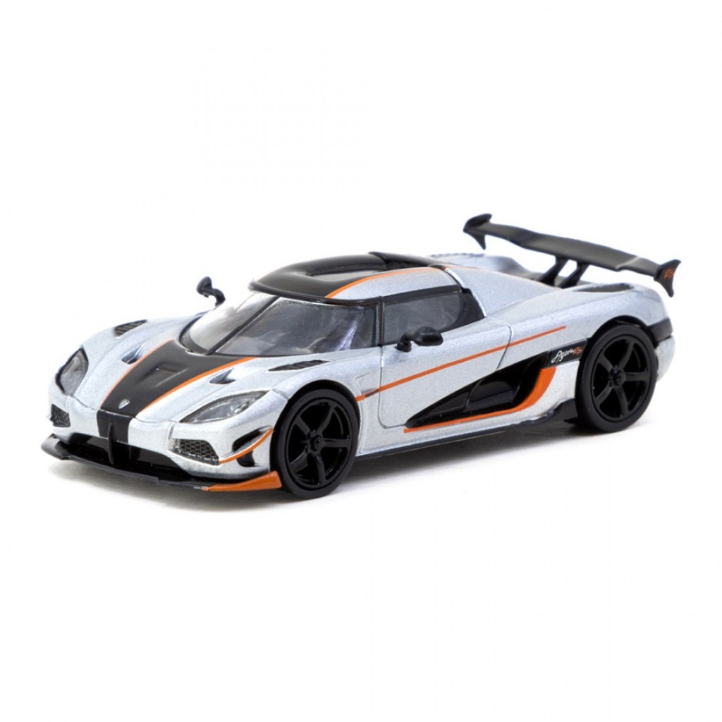 Tarmac Works T64G-TL005-MS 1 / 64 Koenigsegg Agera RS Mặt Trăng Bạc Đen Diecast Quy Mô Mô ...