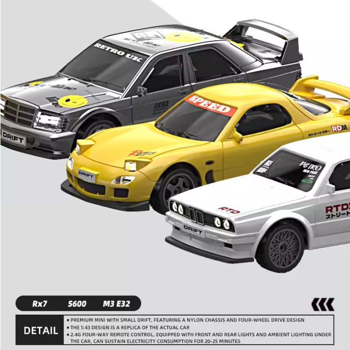 1 / 43 Mini RC Drift Xe Máy Tính Để Bàn Điều Khiển Từ Xa Xe Tốc Độ Cao ...