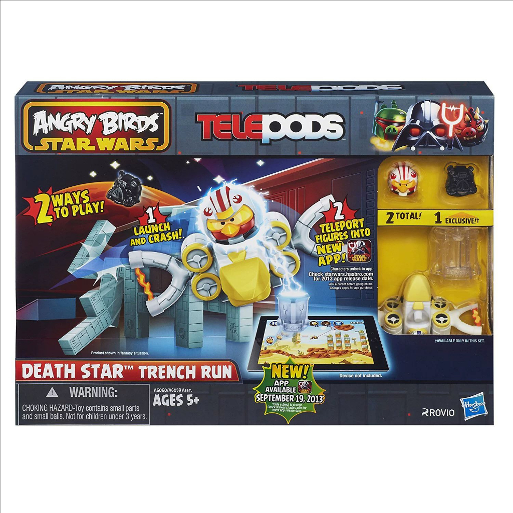 Telepod DEATH STAR Hasbro STAR Wars Angry Birds Catapult Scene Board ...