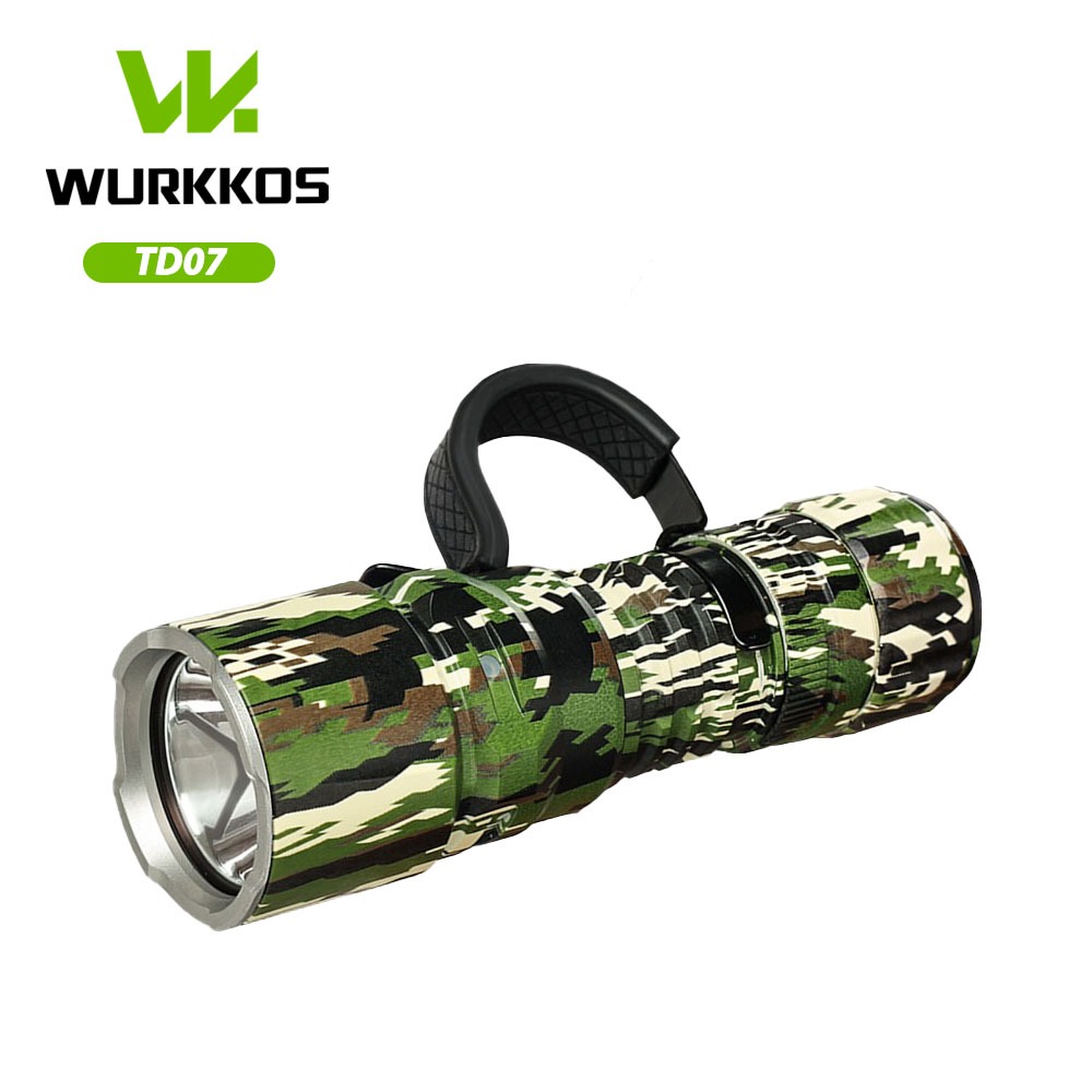 Wurkkos TD07 1300LM SFT25R chế độ chiến thuật Tầm xa 479m xoay & nút ...