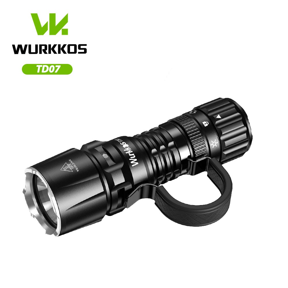 Wurkkos TD07 1300LM SFT25R chế độ chiến thuật Tầm xa 479m xoay & nút đuôi đèn pin led | Shopee ...