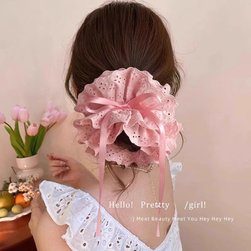 Scrunchies cao cấp 14x21cm, bốn lớp ren rút dây - phụ kiện thời trang ...