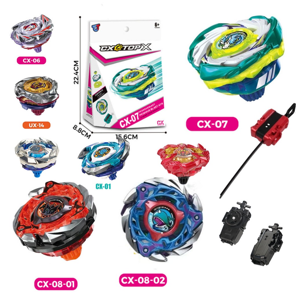 Beyblade X BX-3-60 Xeno Xcalibur CX-07 Pegasus Blast CX-08 Tăng cường ...