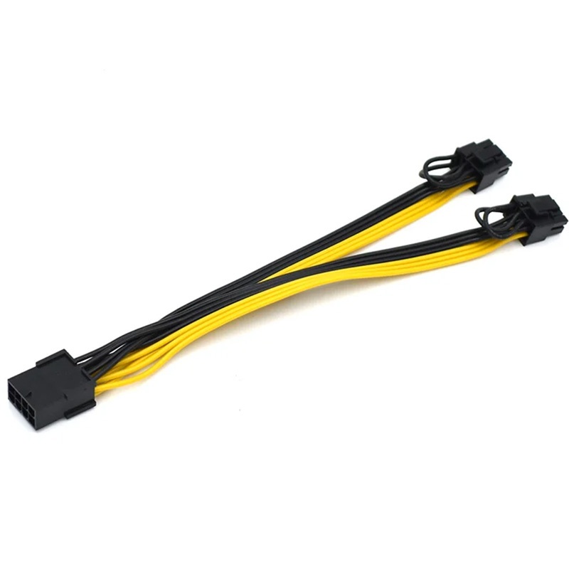 6 GPU VGA PCIe 8 Pin Nữ Sang Dual 2X 8 Pin (6 + 2) Nam PCI Express ...