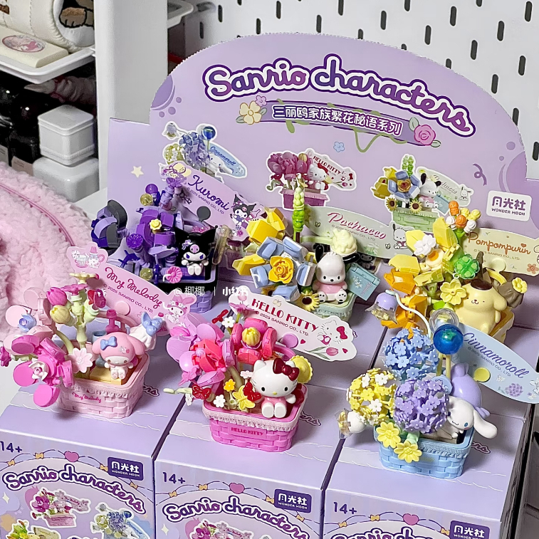 Sanrio Flower Secret loạt hộp mù Giai điệu Kuromi Hello Kitty đồ chơi ...