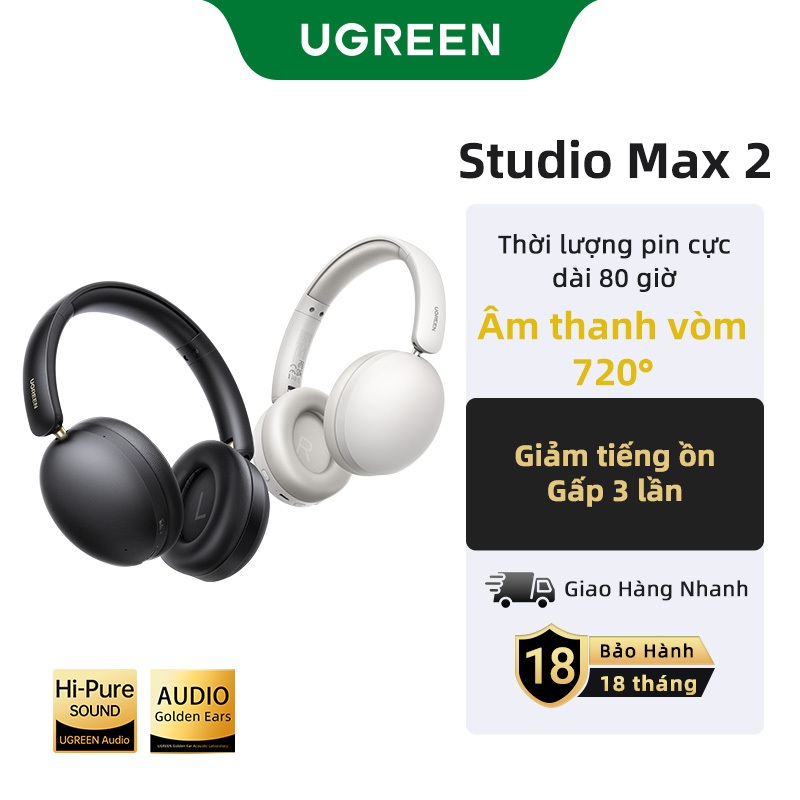 Tai nghe HiFi được chứng nhận HiFi được chứng nhận độ phân giải cao UGREEN Studio Max2 với âm ...