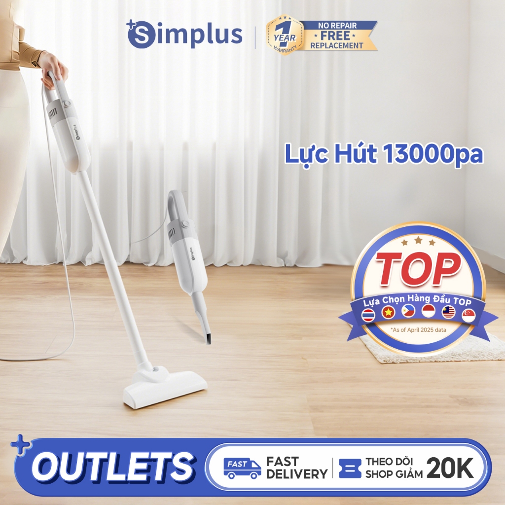 Simplus Máy Hút Bụi Có Dây Công Suất 400W Lực Hút 13000Pa XCQH002 - Bảo Hành 12 Tháng | Shopee ...