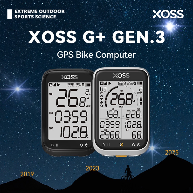 XOSS G3 + G3 Plus Đồng hồ tốc độ Xe đạp chống nước không dây IP67 GPS 2 ...