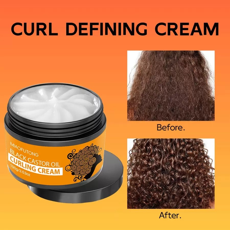 100ml Curl Setting Cream Natural Curl Enhancer Dưỡng ẩm và Fluffy Hair Setting Product Elastin ...